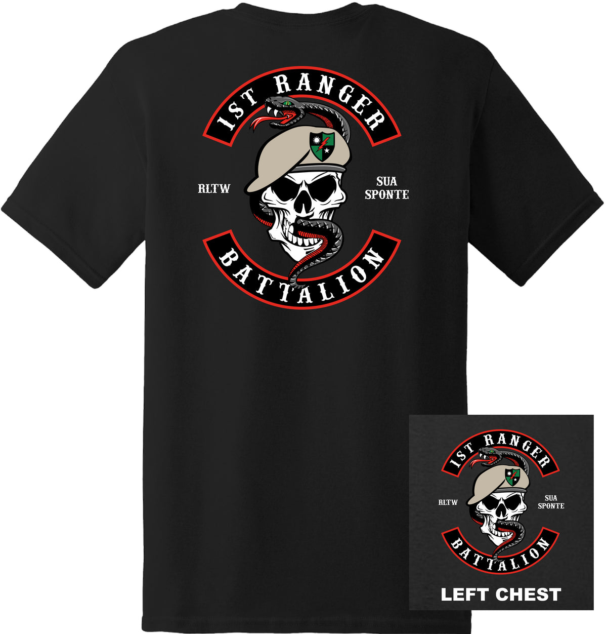 US Army - 1st Ranger Battalion T-Shirt — Hell Hound Gear