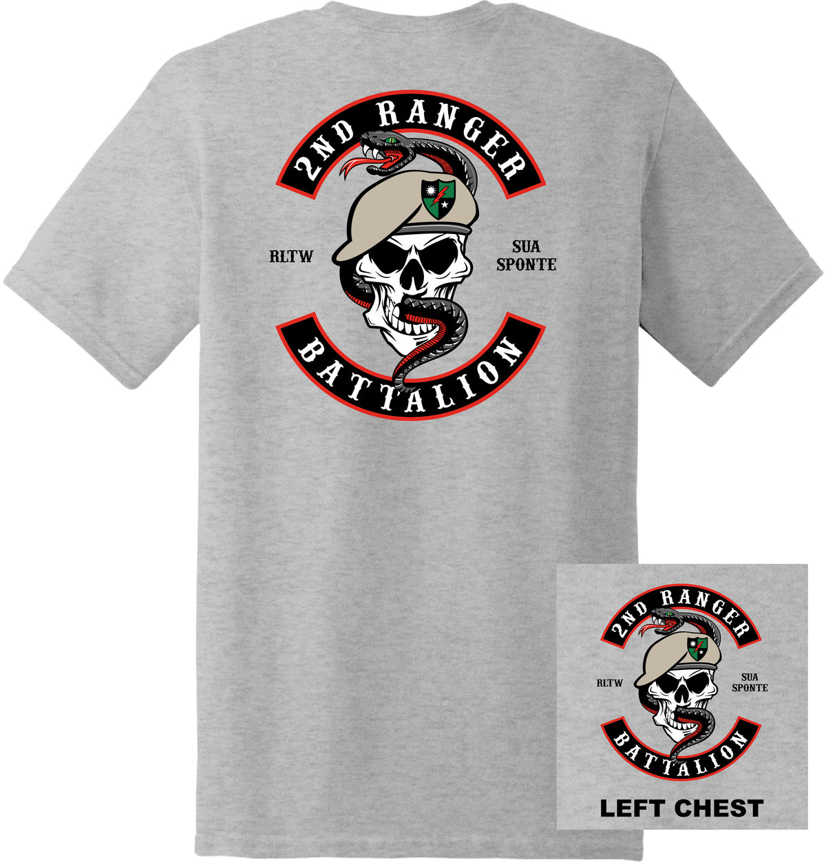 US Army - 2nd Ranger Battalion T-Shirt — Hell Hound Gear