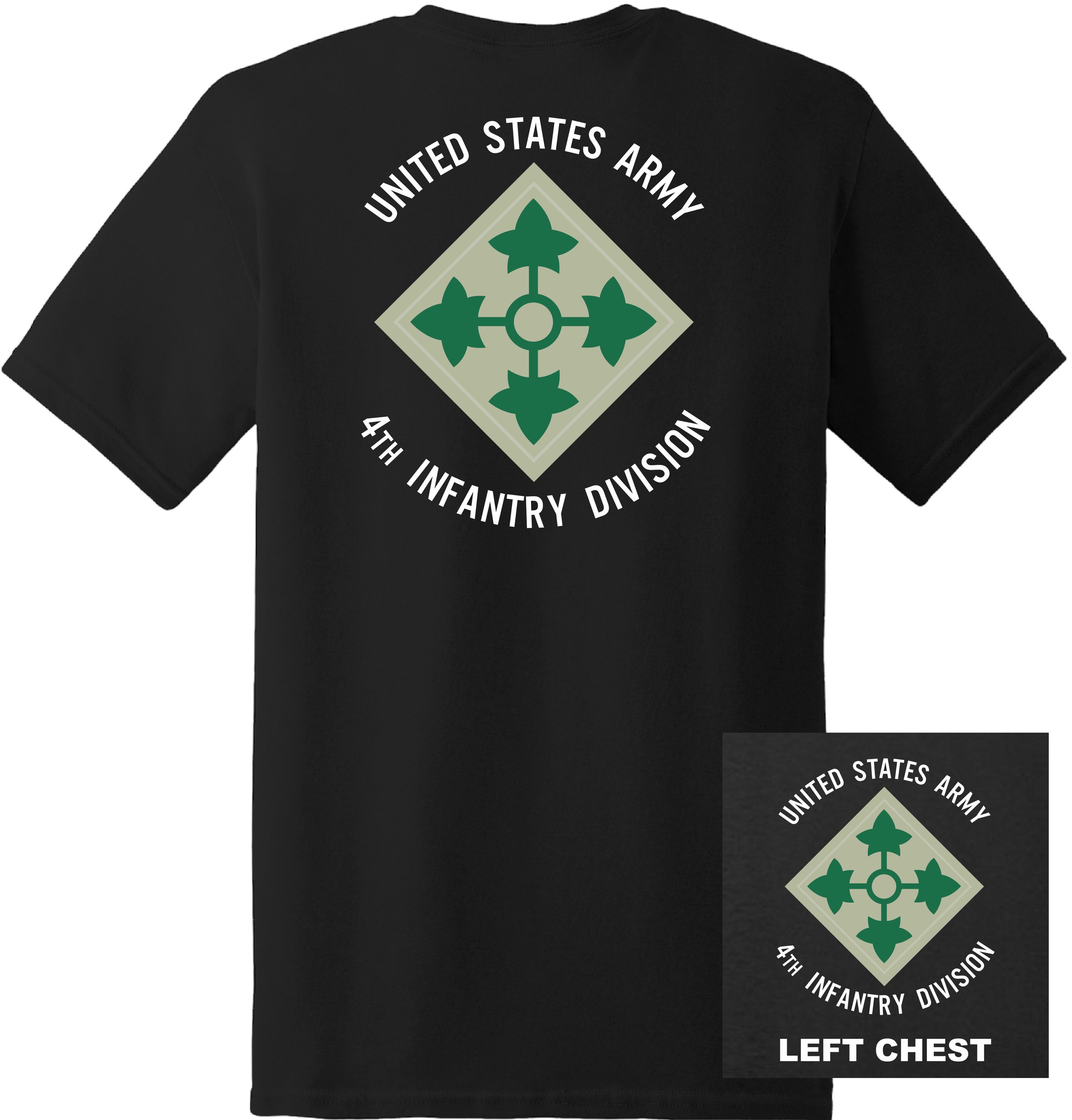 US Army - 4th Infantry Division T-Shirt — Hell Hound Gear