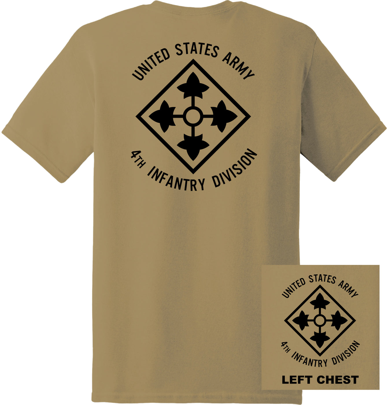 US Army - 4th Infantry Division T-Shirt — Hell Hound Gear