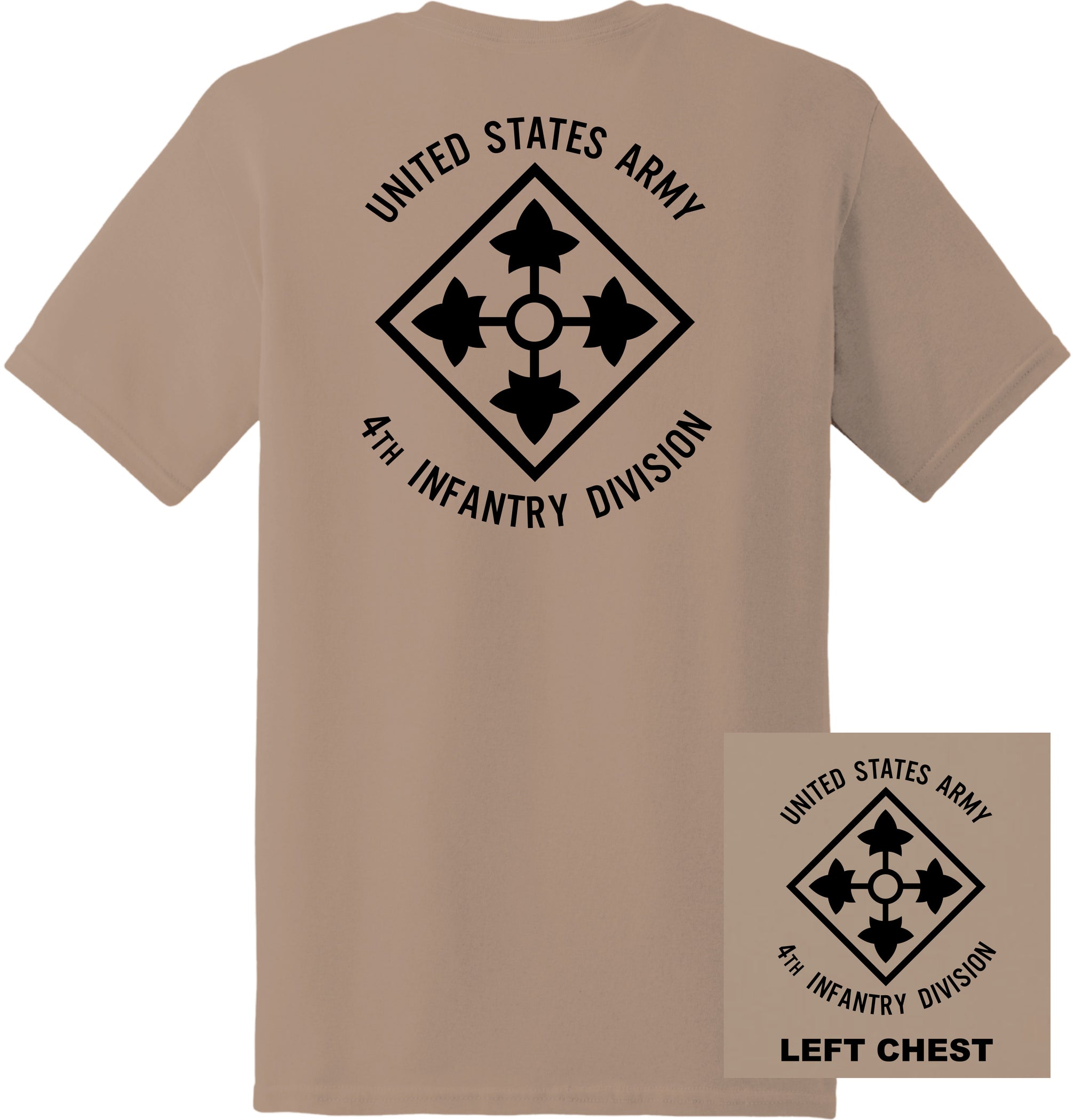 US Army - 4th Infantry Division T-Shirt — Hell Hound Gear