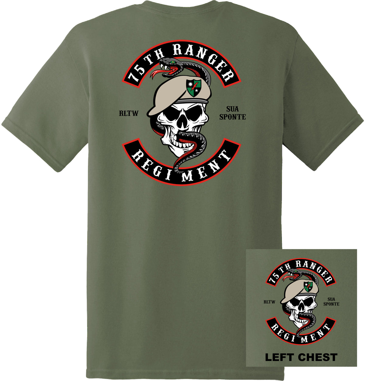 US Army - 75th Ranger Regiment T-Shirt — Hell Hound Gear
