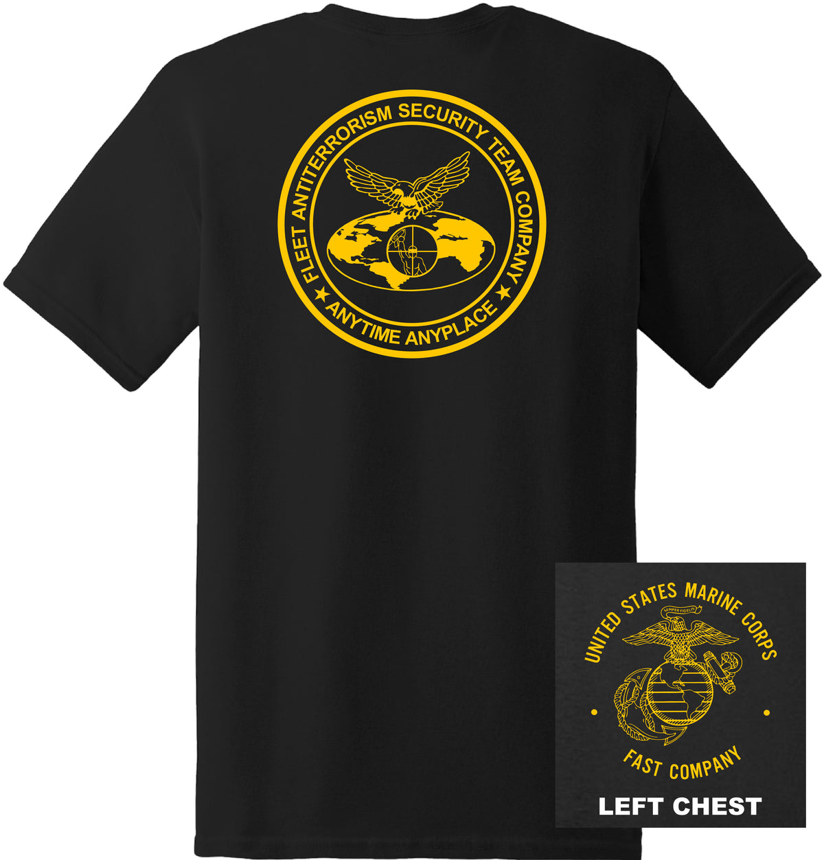 USMC - Fleet Antiterrorism Security Team (FAST) Company T-Shirt — Hell ...