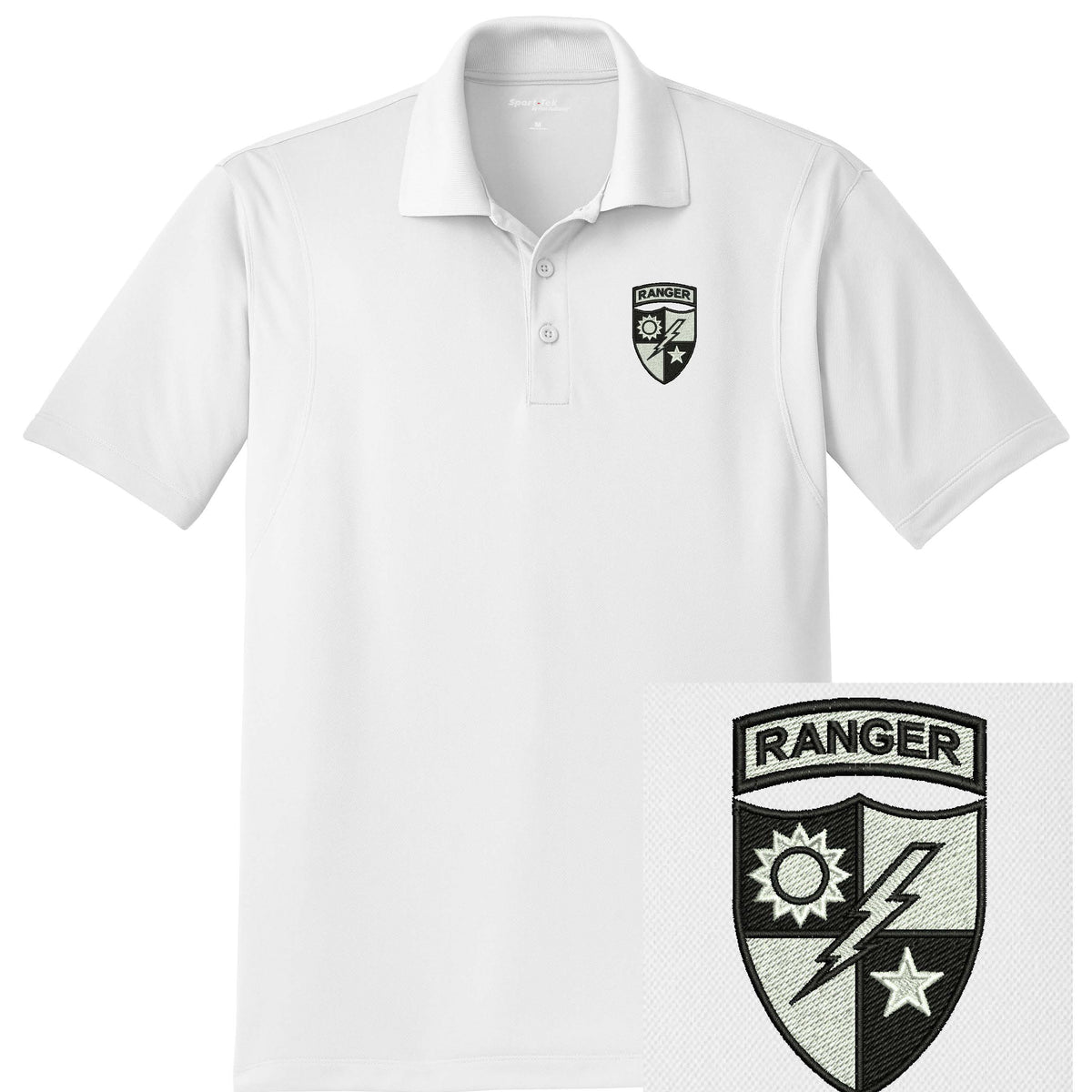 US Army - Ranger Battalion / Regiment Dri-Mesh Polo Shirt — Hell Hound Gear