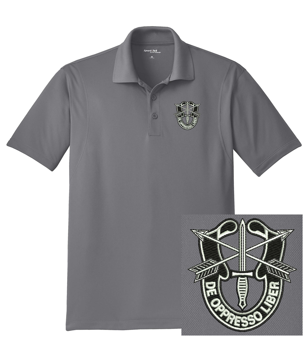 US Army - Special Forces De Oppresso Liber Dri-Mesh Polo Shirt — Hell Hound Gear