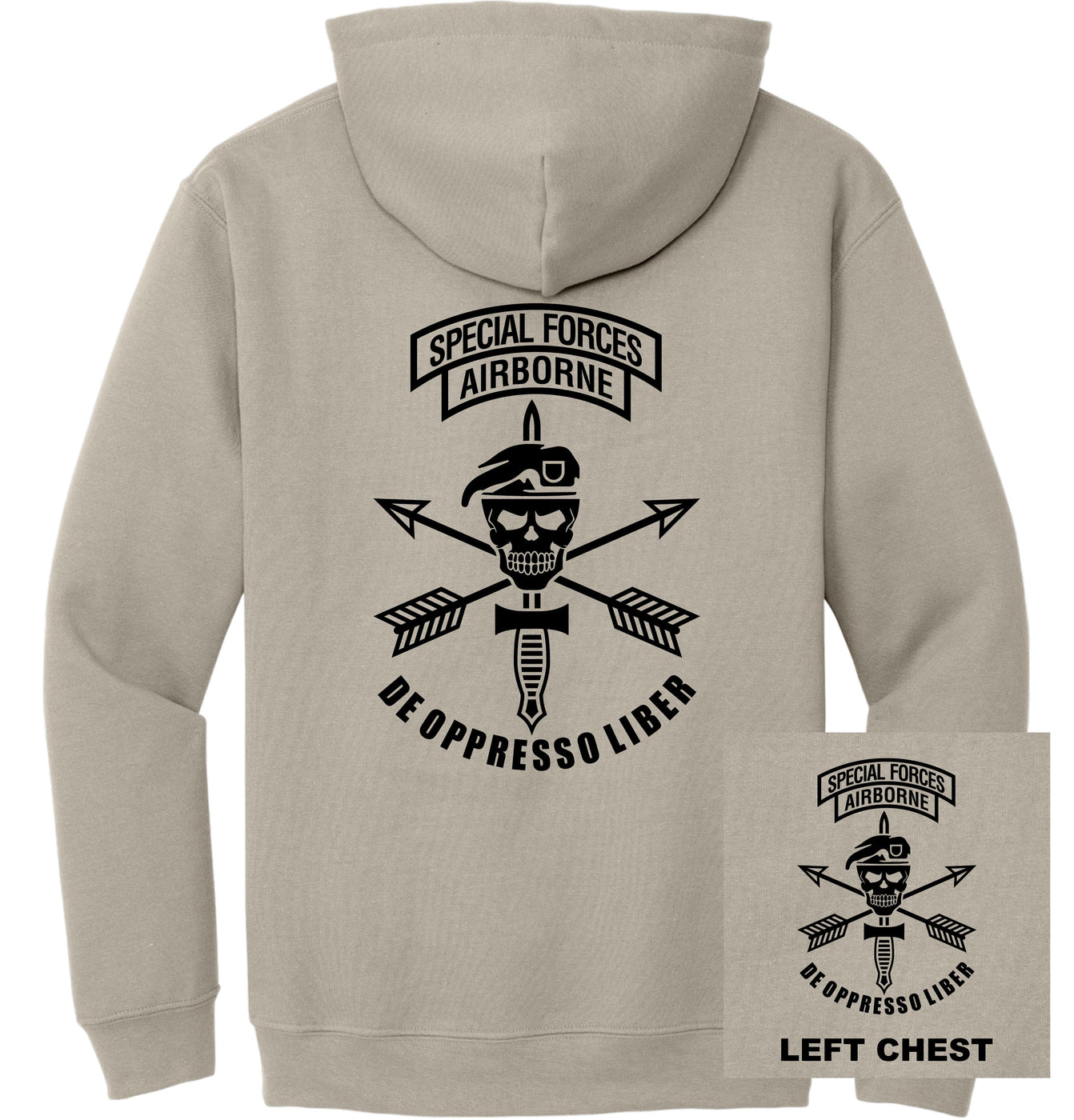 US Army - Special Forces Airborne De Oppresso Liber Hoodie — Hell Hound Gear