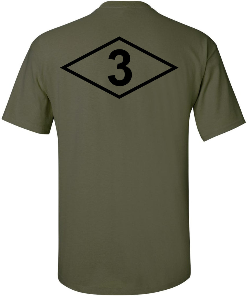 US Army - 3rd Ranger Battalion Diamond T-Shirt – Hell Hound Gear